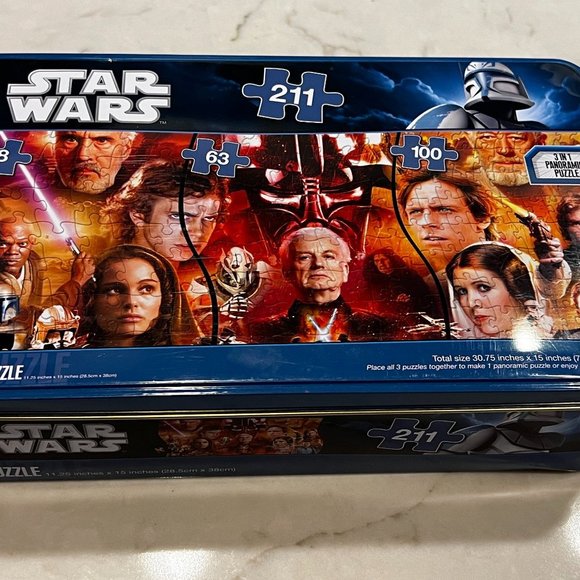 Star Wars | Games | Star Wars 3in Panoramic Jigsaw Puzzle By Cardinal ...